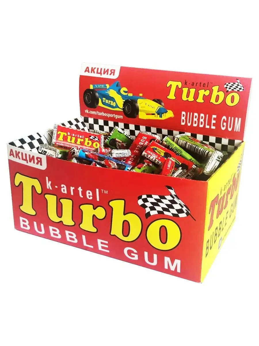Жевательная резинка TURBO (ТУРБО) Вкусная помощь купить по цене 356 ₽ в ...